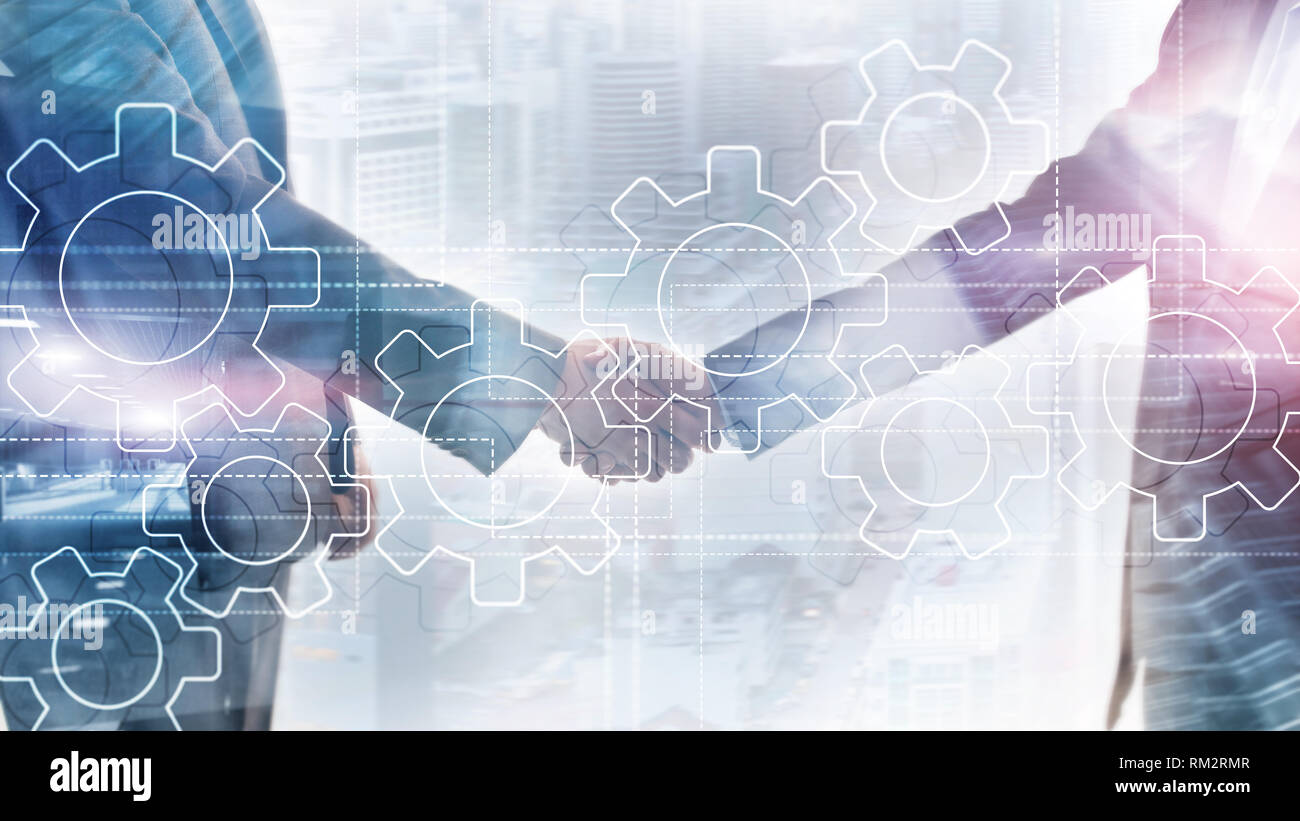 Gears mechanism, digital transformation, data integration and digital ...
