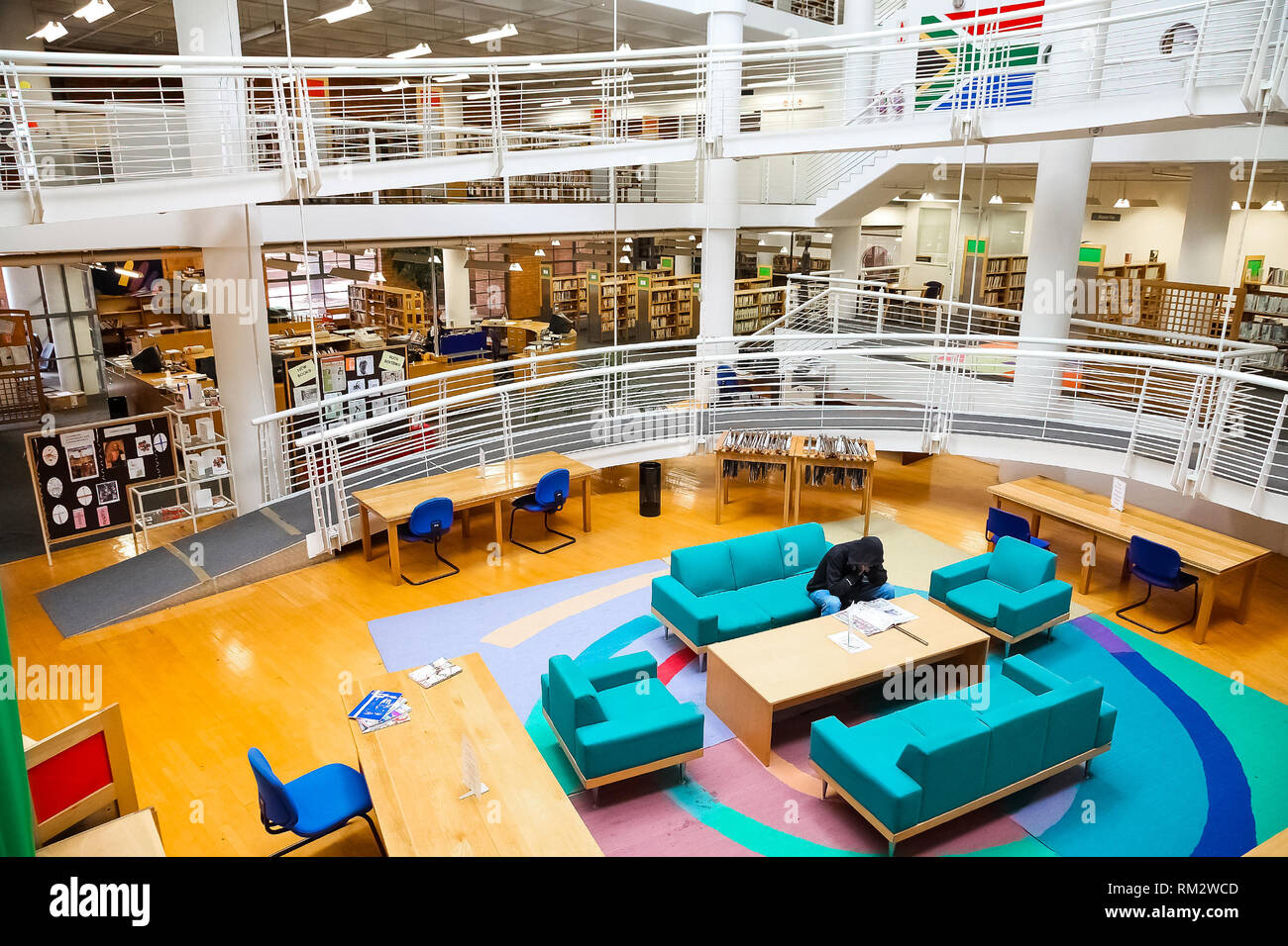 Johannesburg, South Africa - April 27 2011: Inside Interior of a Public ...