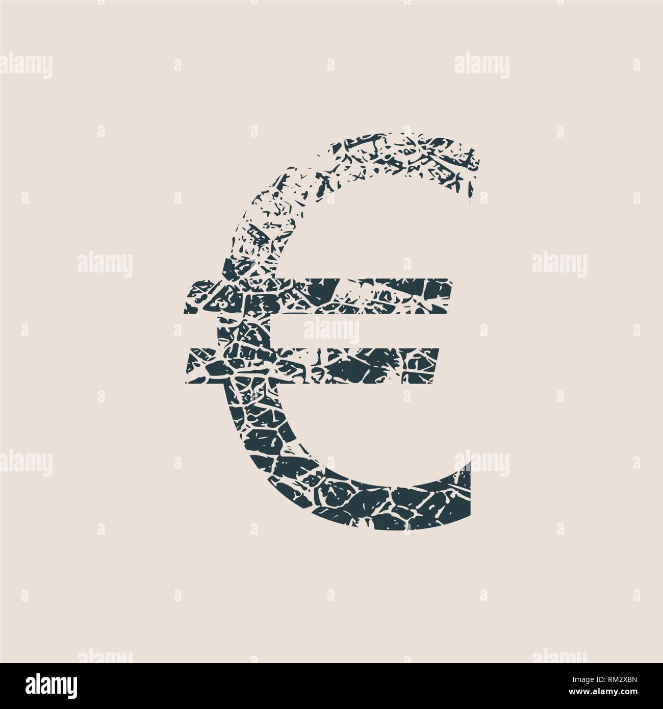 Broken euro symbol Stock Vector Images - Alamy