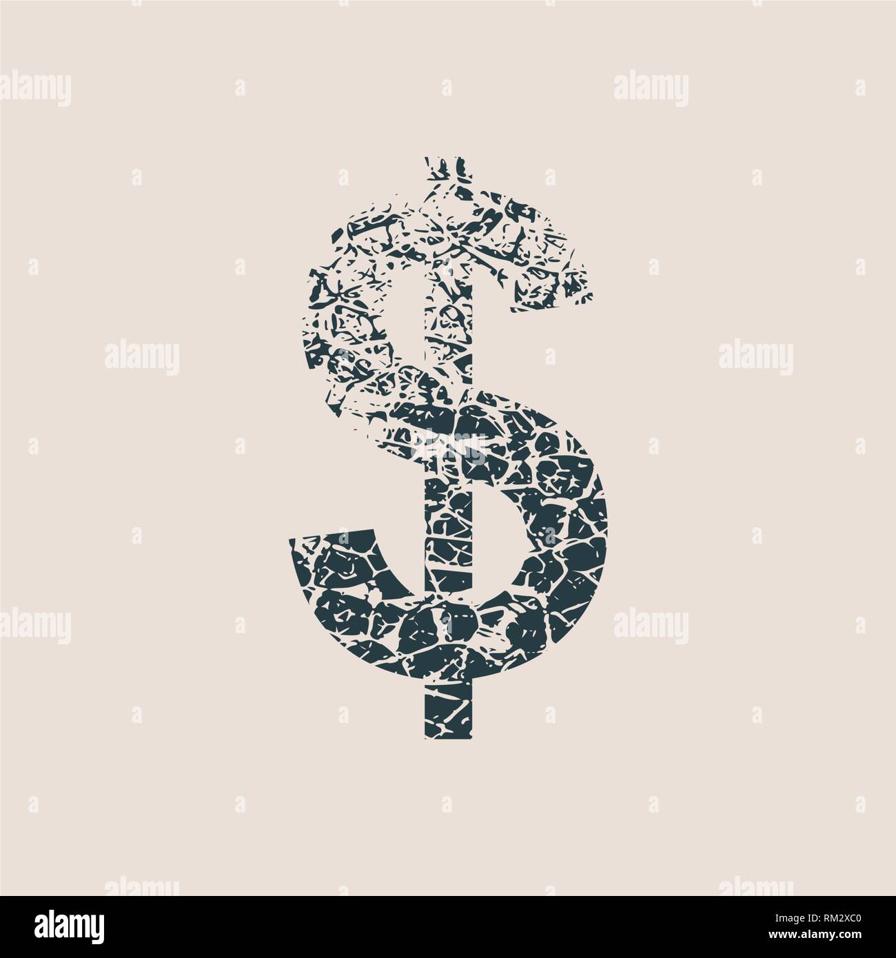 Stone dollar sign Stock Vector Images - Alamy