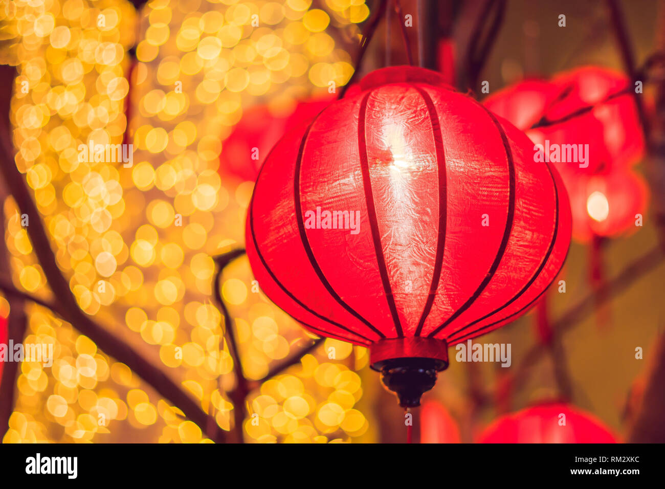 Chinese lanterns during new year festival. Vietnamese New Year Stock ...