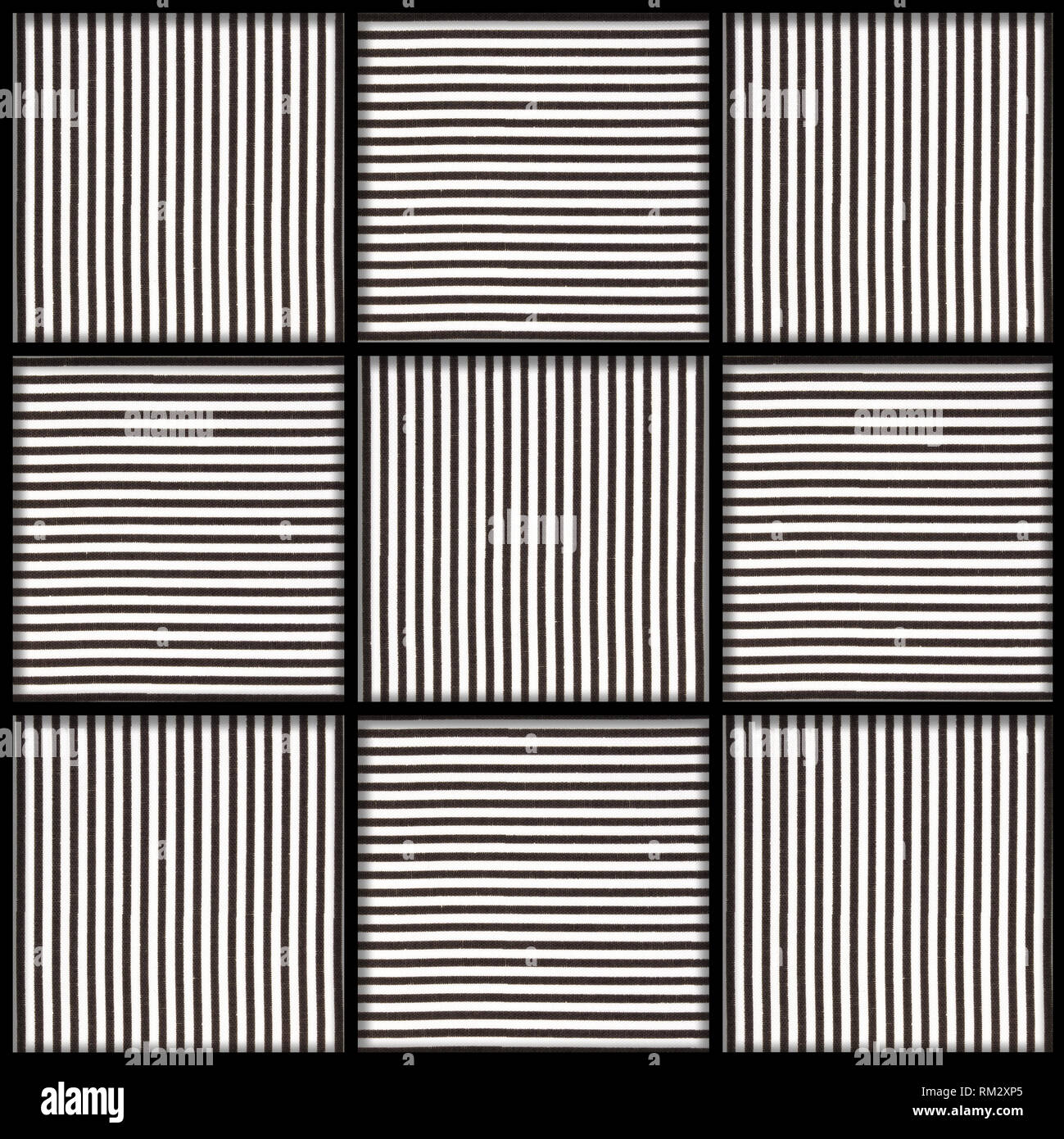black and white 9 squares with direct lines forming bigger square with ...