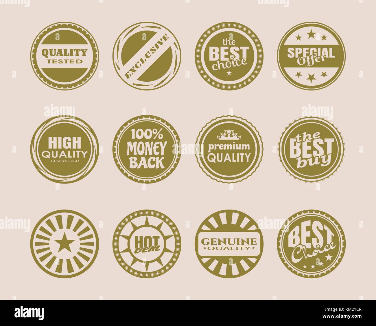 stamps and stickers icons set Stock Vector Image & Art - Alamy