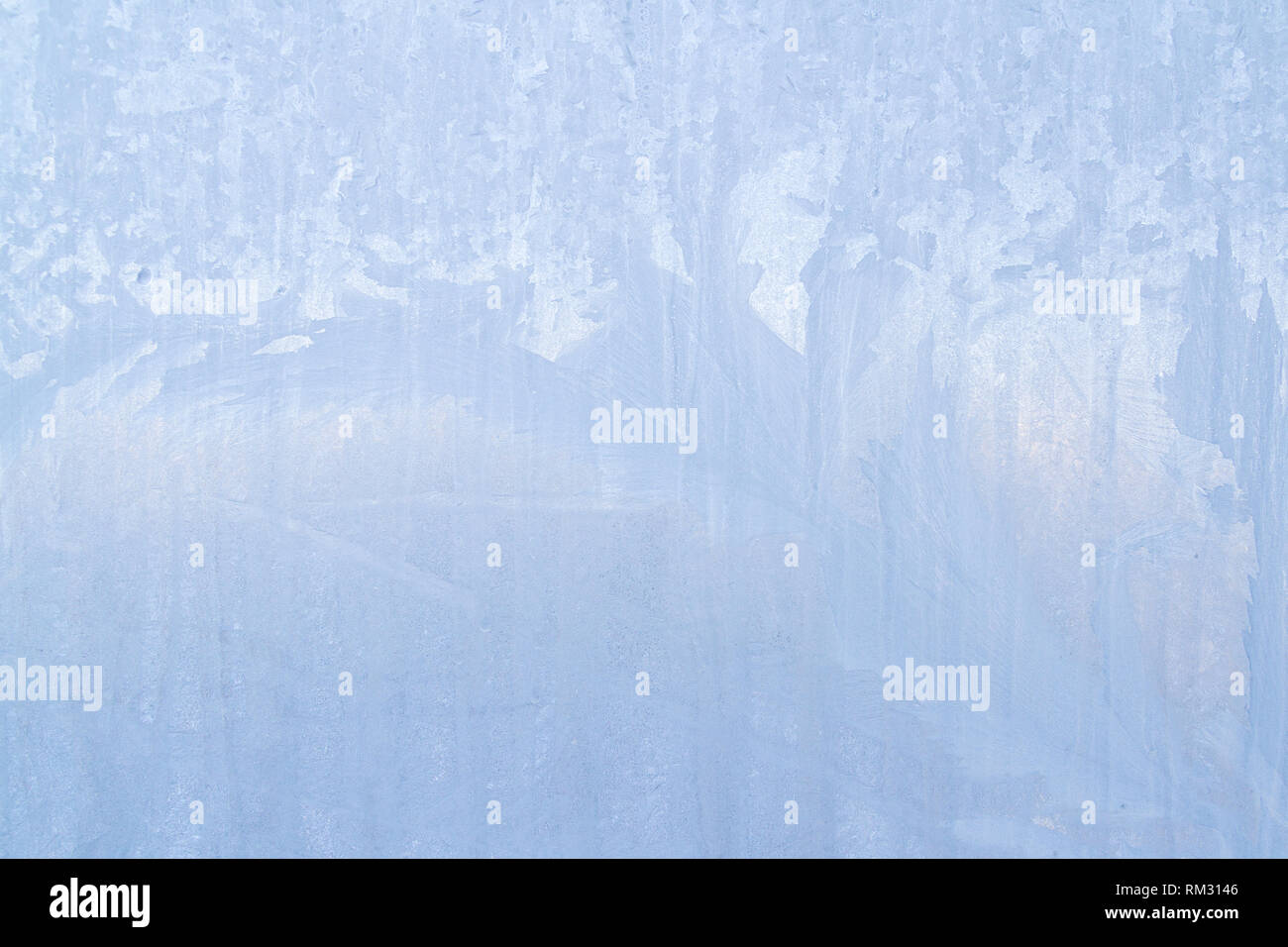 Frosty patterns on a frozen ice box in the early morning Stock Photo ...
