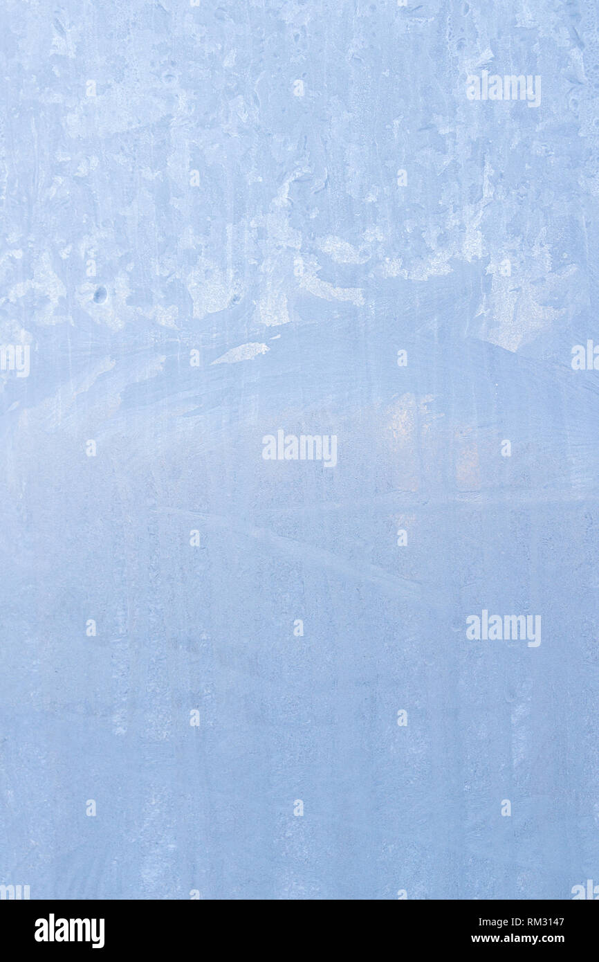 Frosty patterns on a frozen ice box in the early morning Stock Photo ...