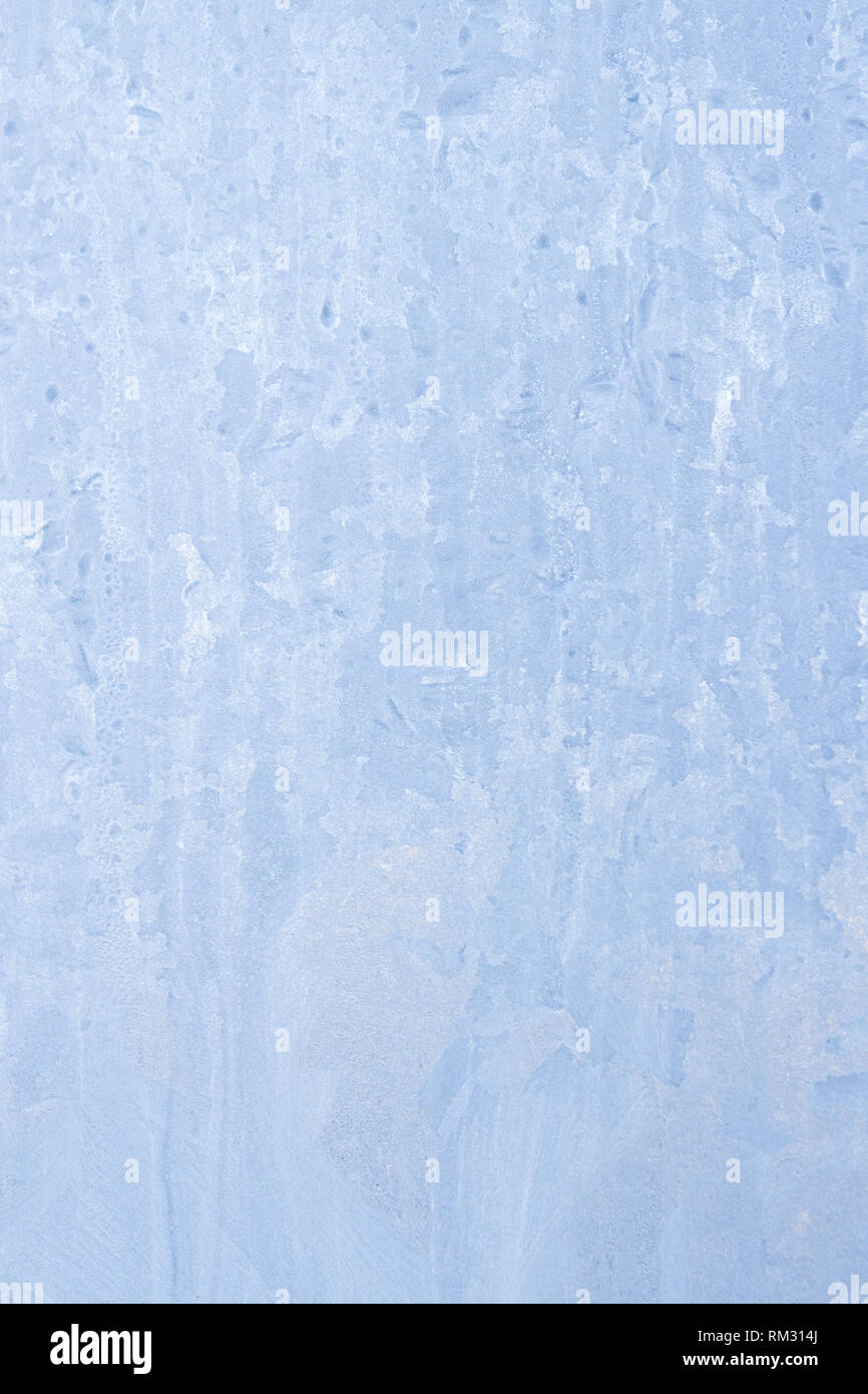 Frosty patterns on a frozen ice box in the early morning Stock Photo ...
