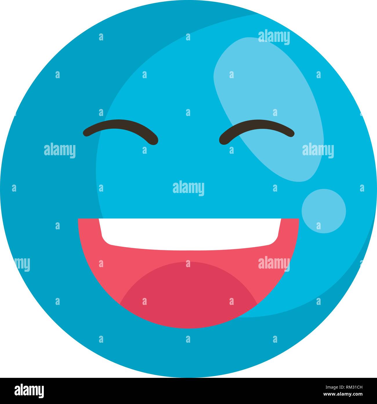 happy fool face emoticon icon vector illustration design Stock Vector ...