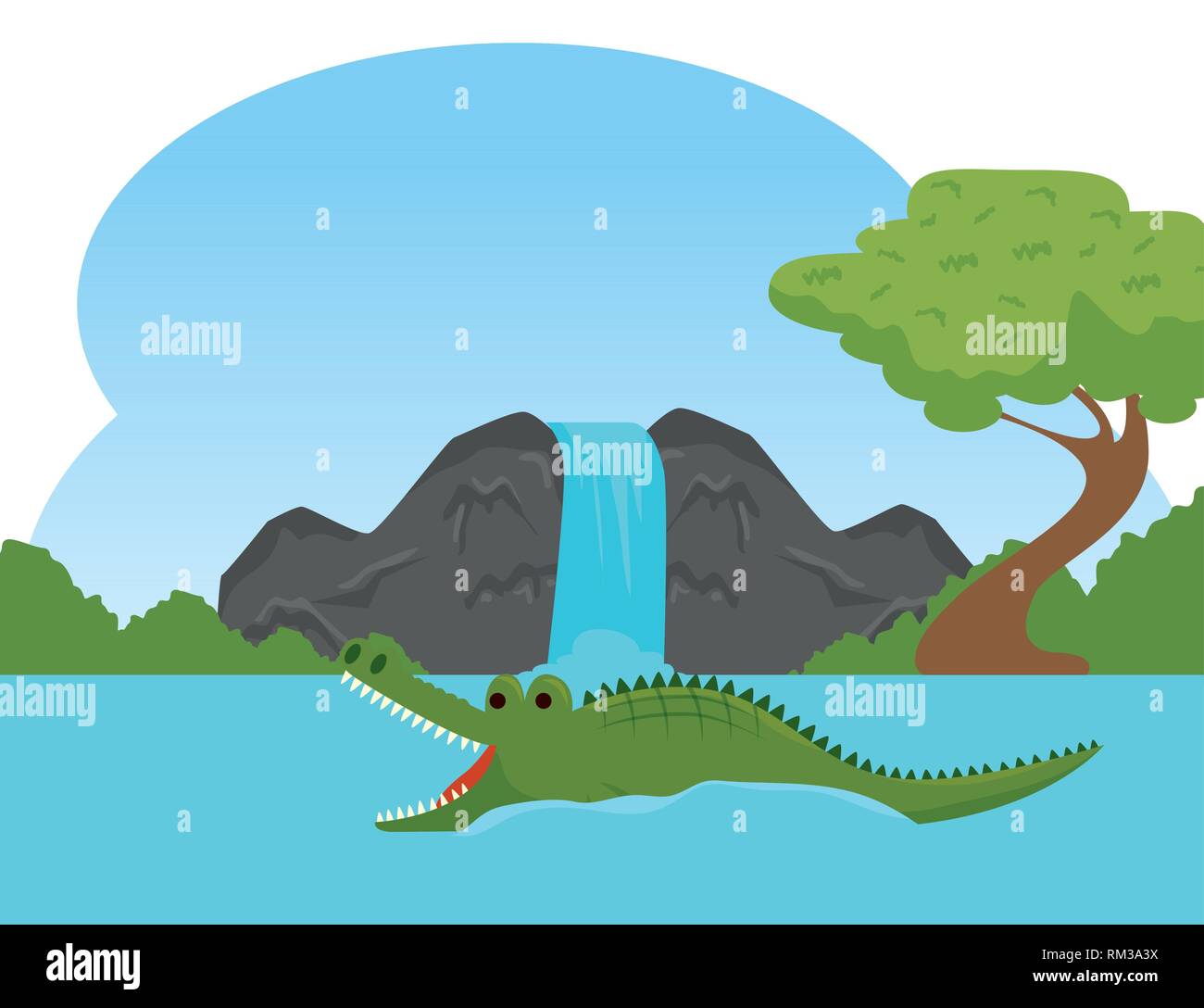 River natural reserve Stock Vector Images - Alamy