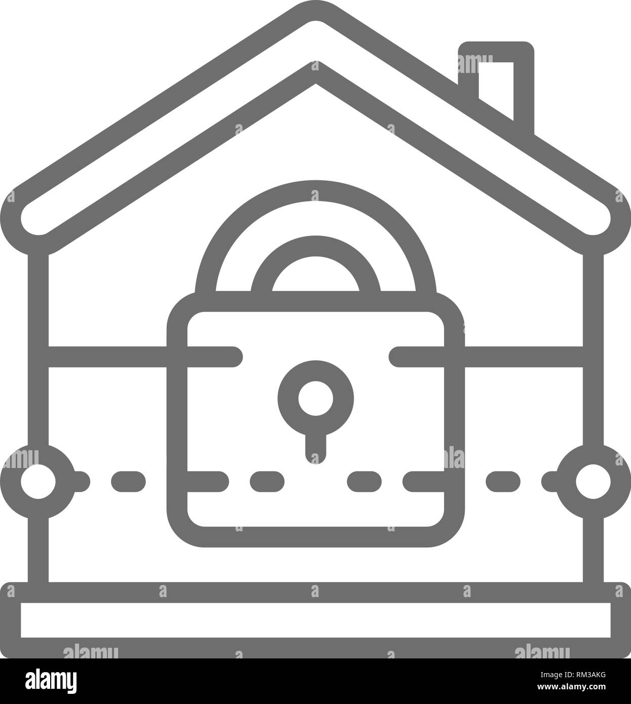 House insurance protection concept Black and White Stock Photos ...