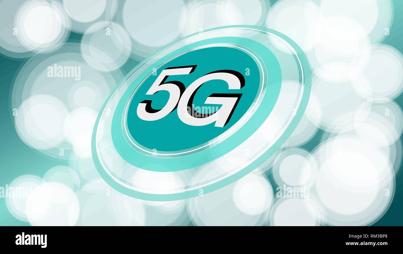 High speed new 5G technology wireless cellular network Stock Vector ...