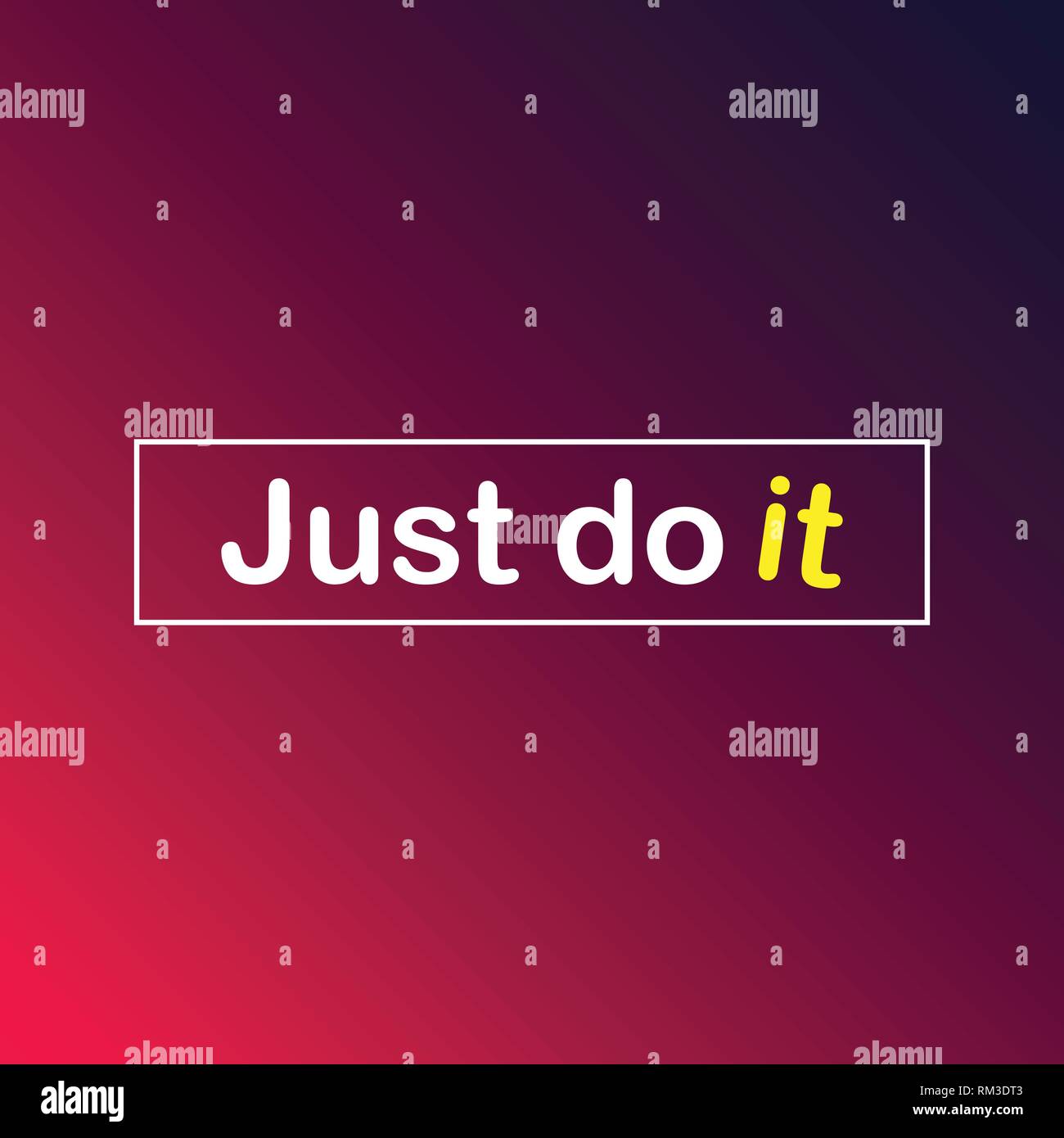 Just do it. successful quote with modern background vector illustration Stock Vector Image & Art ...