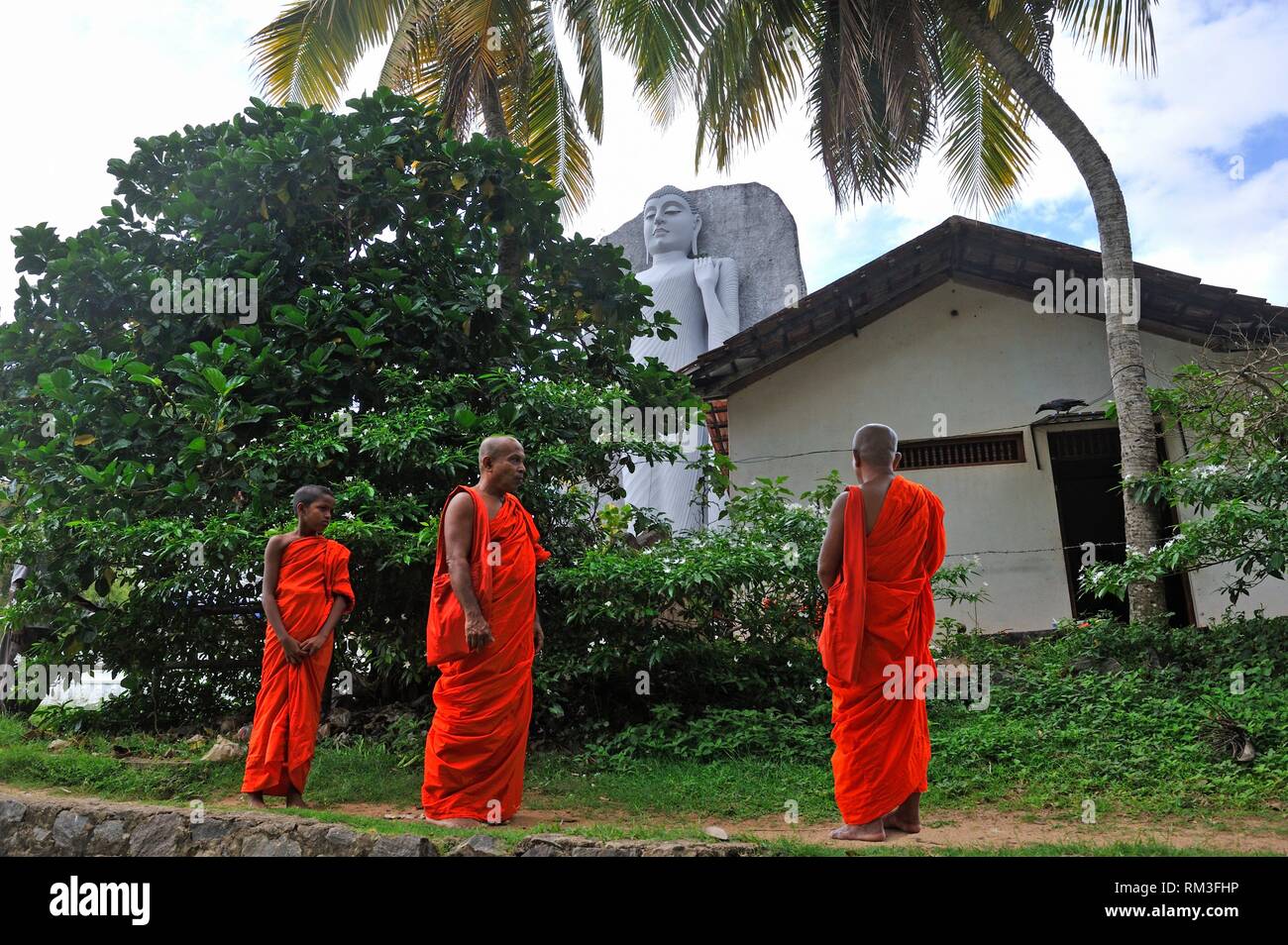 Novice monk by temple hi-res stock photography and images - Alamy
