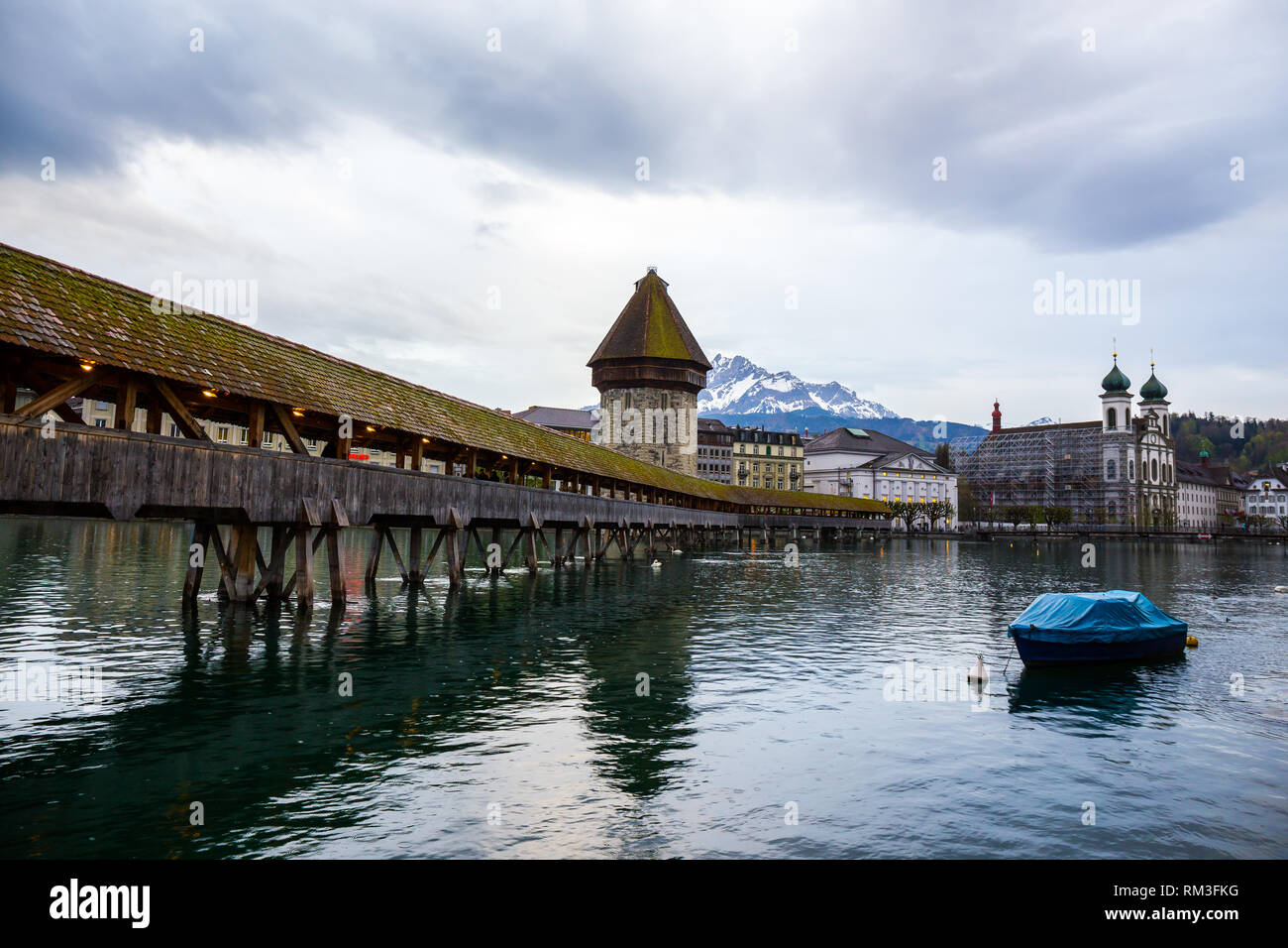Oldest wooden covered bridge in europe hi-res stock photography and ...