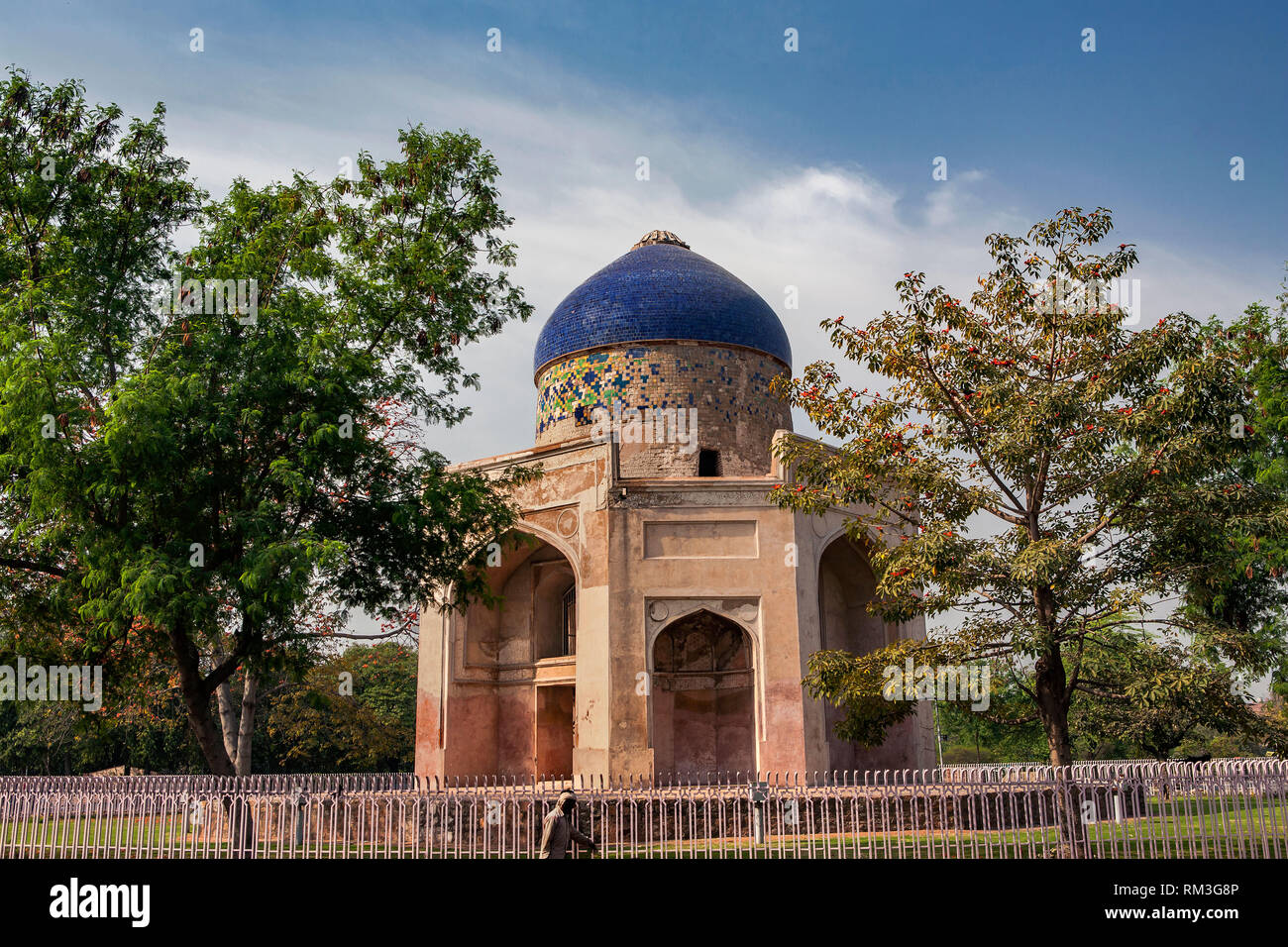 Sabz Burj, octagonal Mughal mausoleum, Nizamuddin, Delhi, India, Asia ...