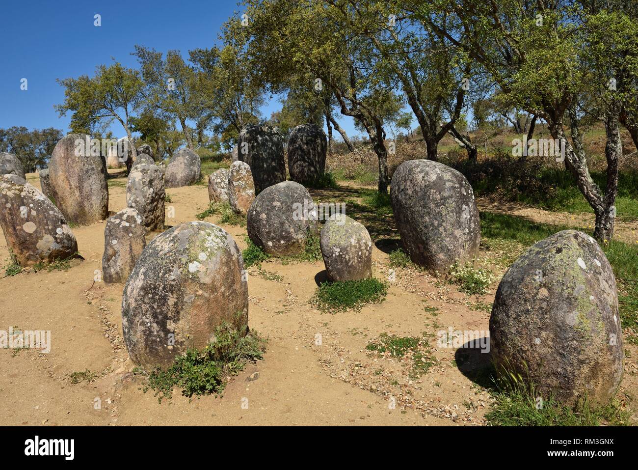Almendres stone circle hi-res stock photography and images - Alamy