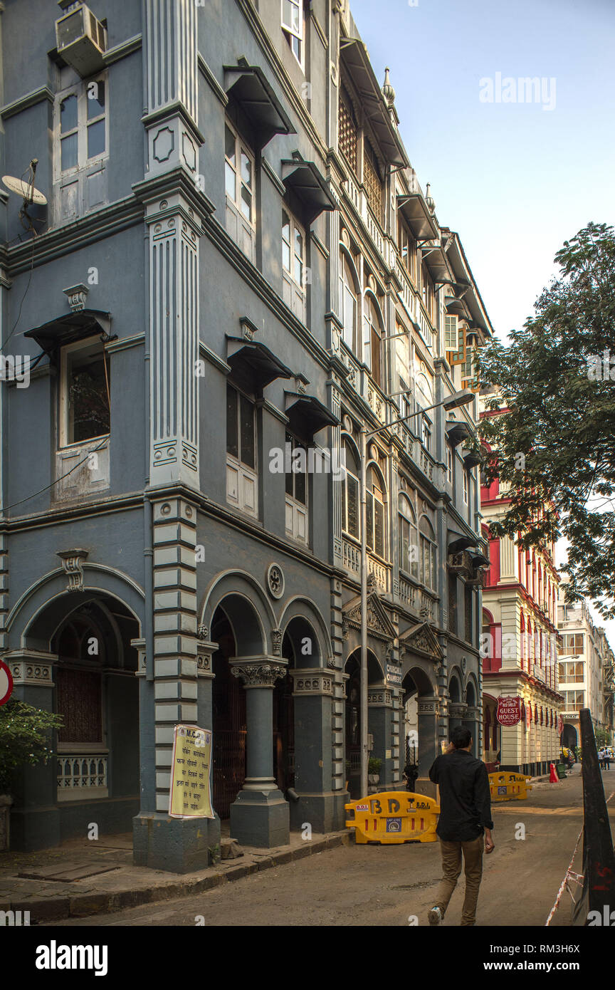 Churchill Chambers, Colaba, Mumbai, Maharashtra, India, Asia Stock ...