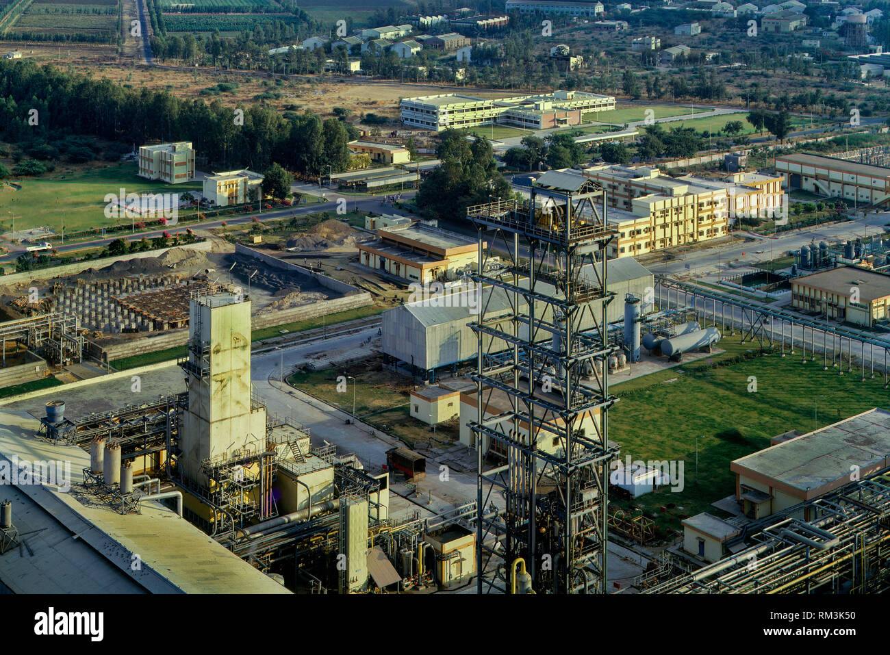 Aerial factory india hi-res stock photography and images - Alamy