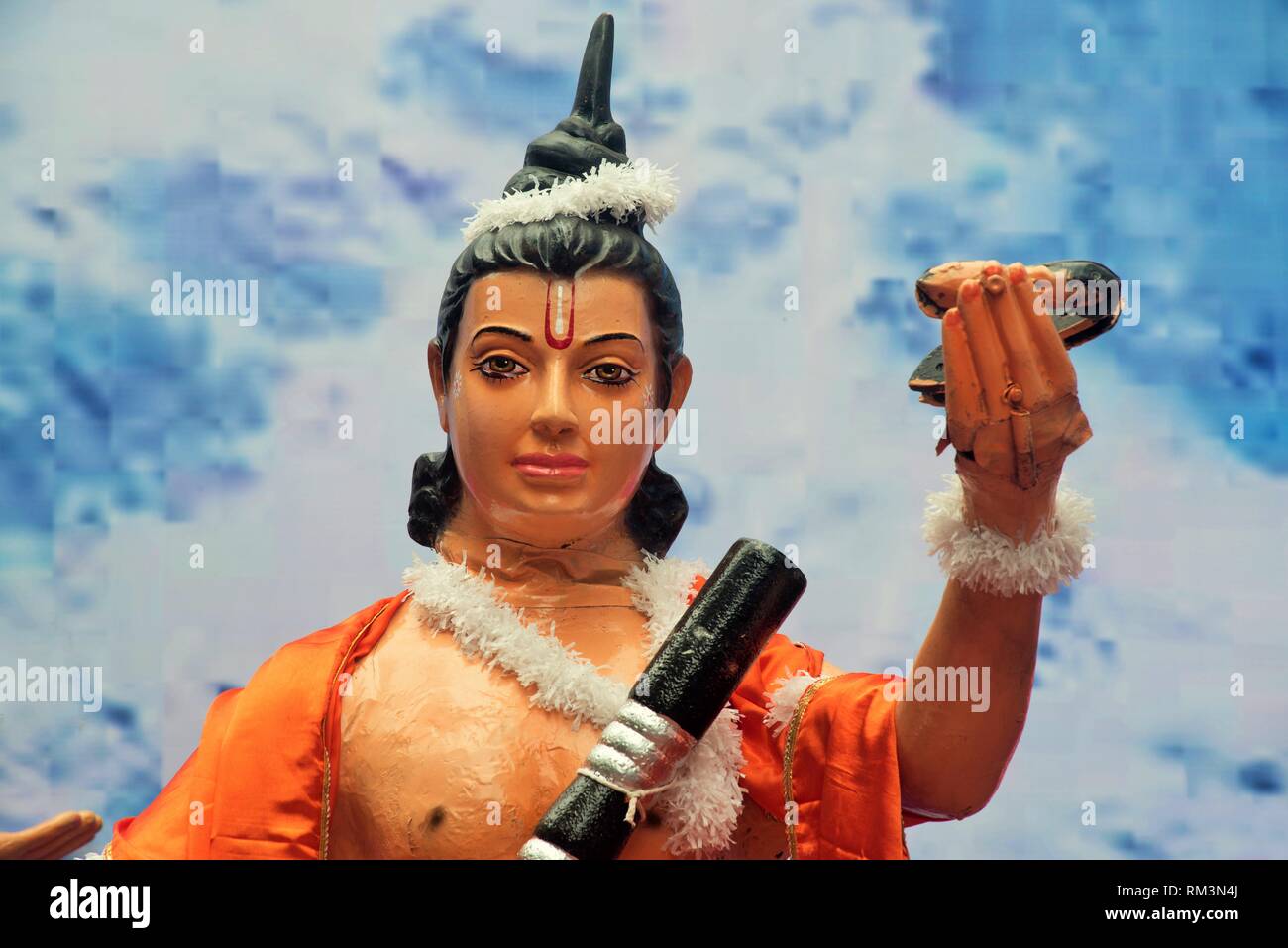 Idol of Narada decoration for Ganpati festival, Pune, Maharashtra ...