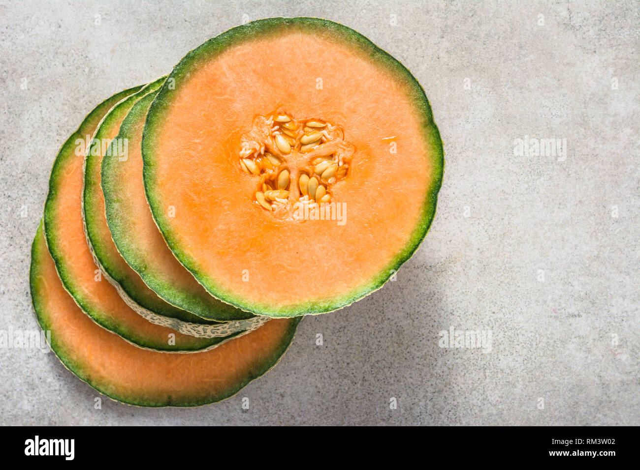 Melon melons slice hi-res stock photography and images - Alamy