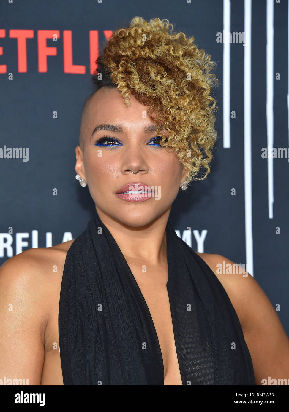 Hollywood, California, USA. 12th Feb, 2019. Emmy Raver-Lampman arrives ...