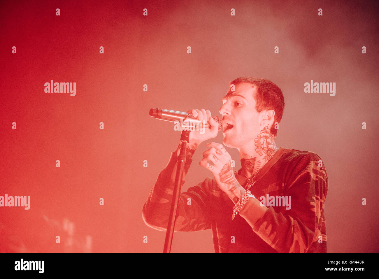 Riga, Latvia. 12th Feb, 2019. Jesse Rutherford of American band The ...