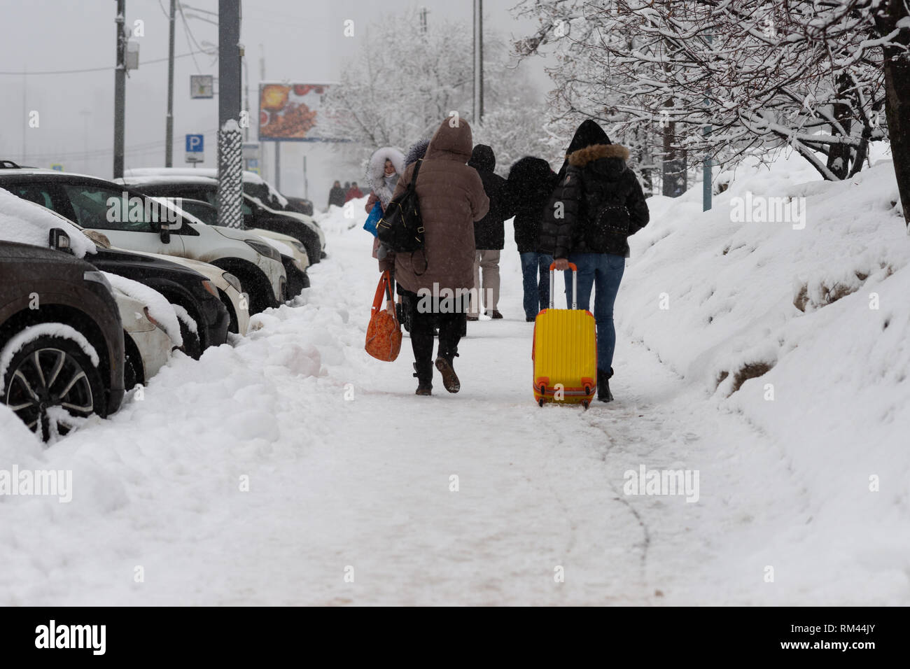Moscow, Russia. 13th Feb 2019. Russian weather, Moscow. Wednesday ...