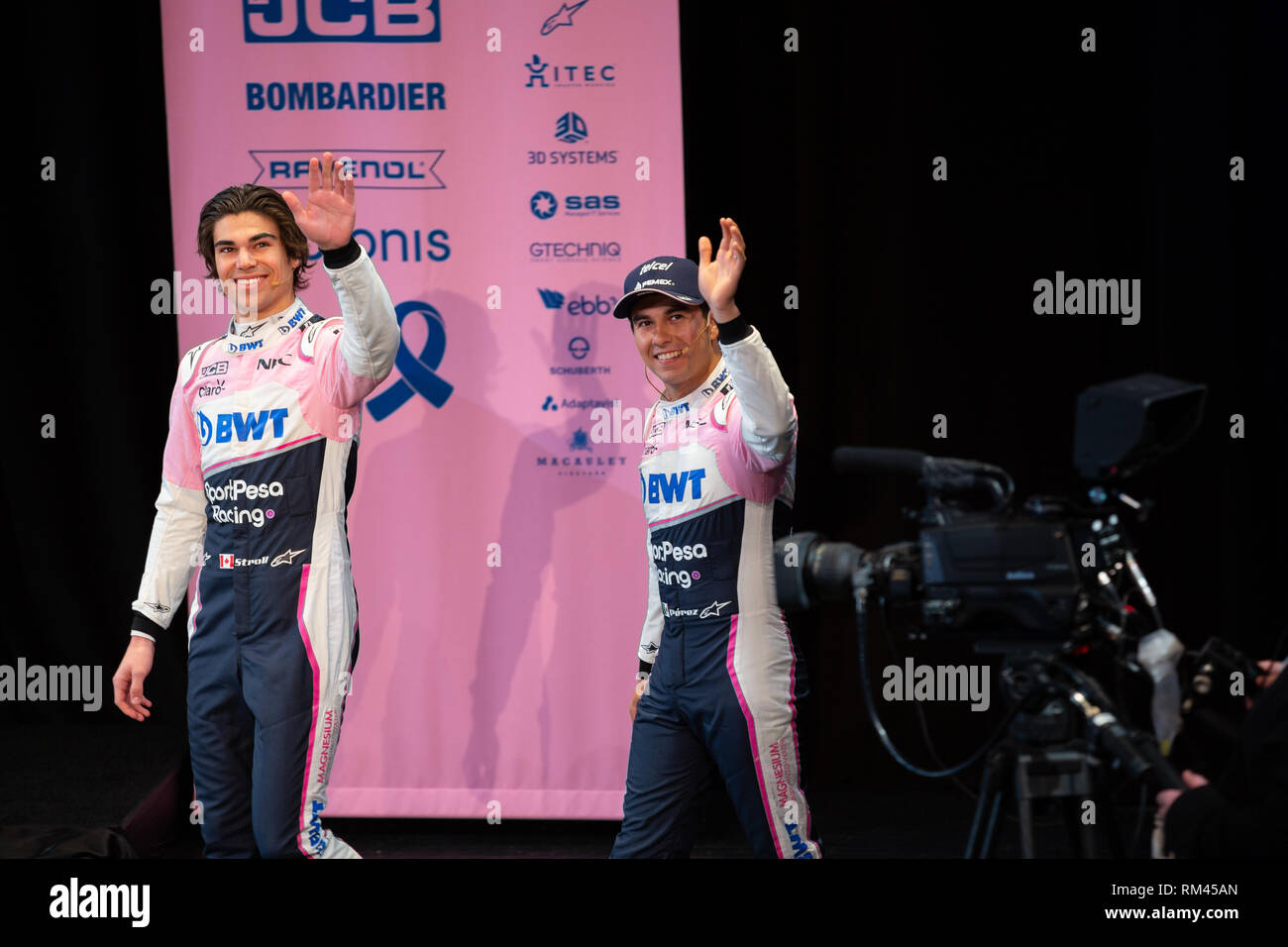 Toronto, Canada 13 Feb, 2019. SportPesa Racing Point F1 Team launch ...