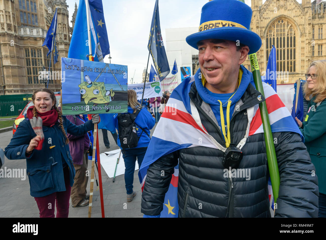 London, UK. 13th February 2019. SODEM founder Steven Bray at the daily ...