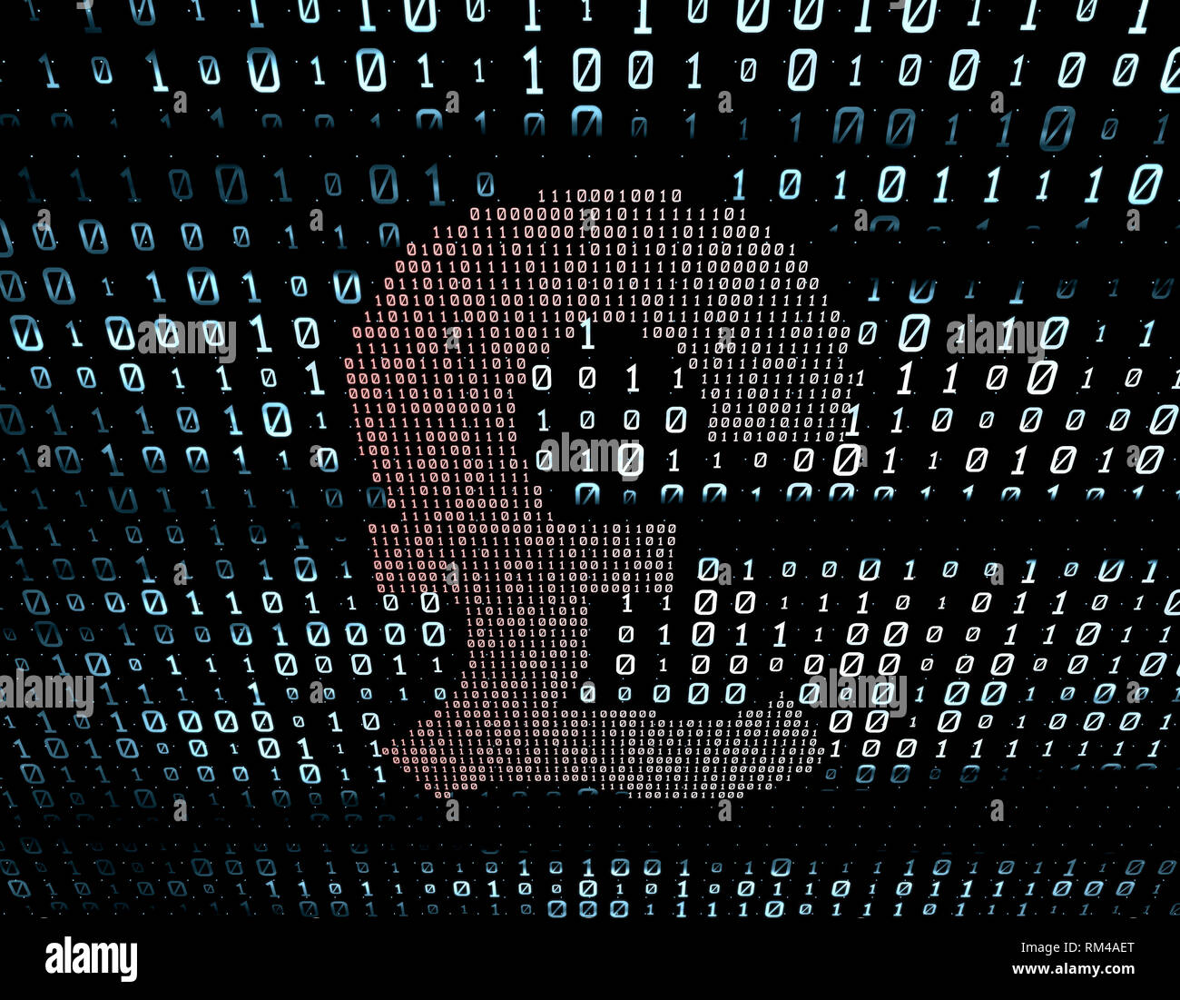 Binary Code Network Matrix Sterling Data Transmission And Storage