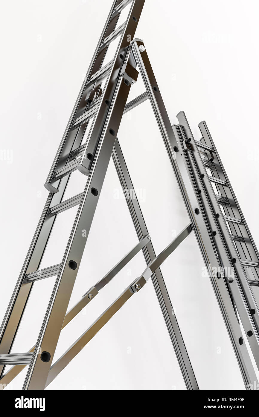 metal ladder isolated on white background 3d illustration Stock Photo ...