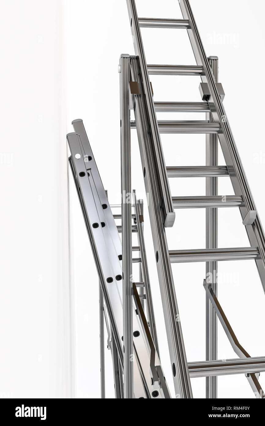 metal ladder isolated on white background 3d illustration Stock Photo ...