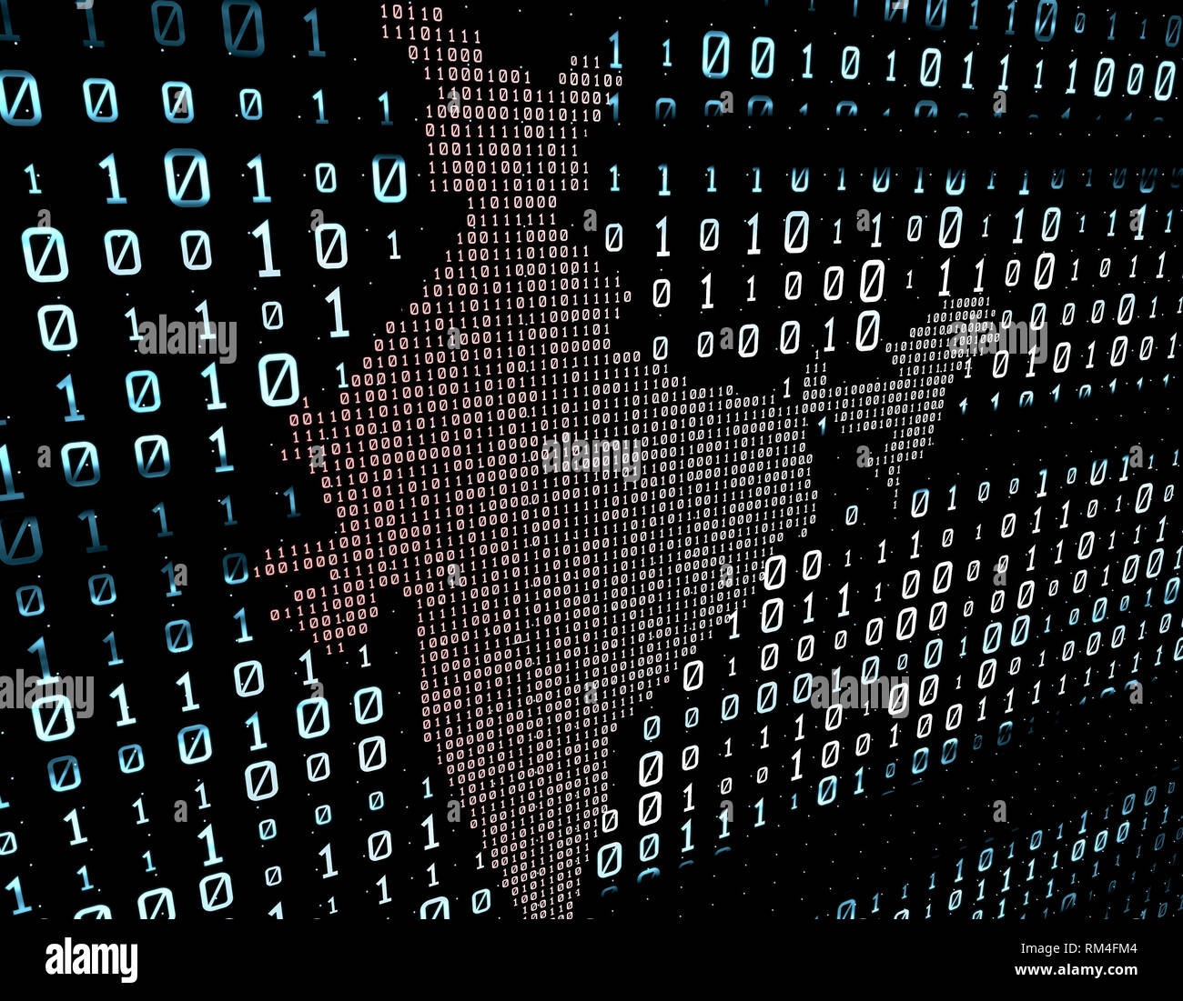 Digital map india binary hi-res stock photography and images - Alamy