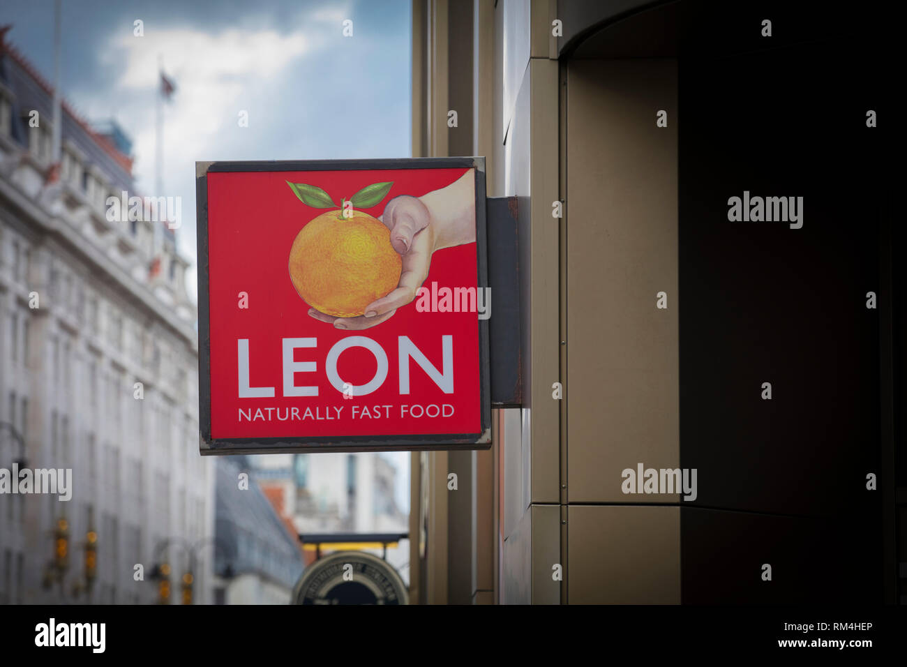 Leon restaurant sign logo hi-res stock photography and images - Alamy