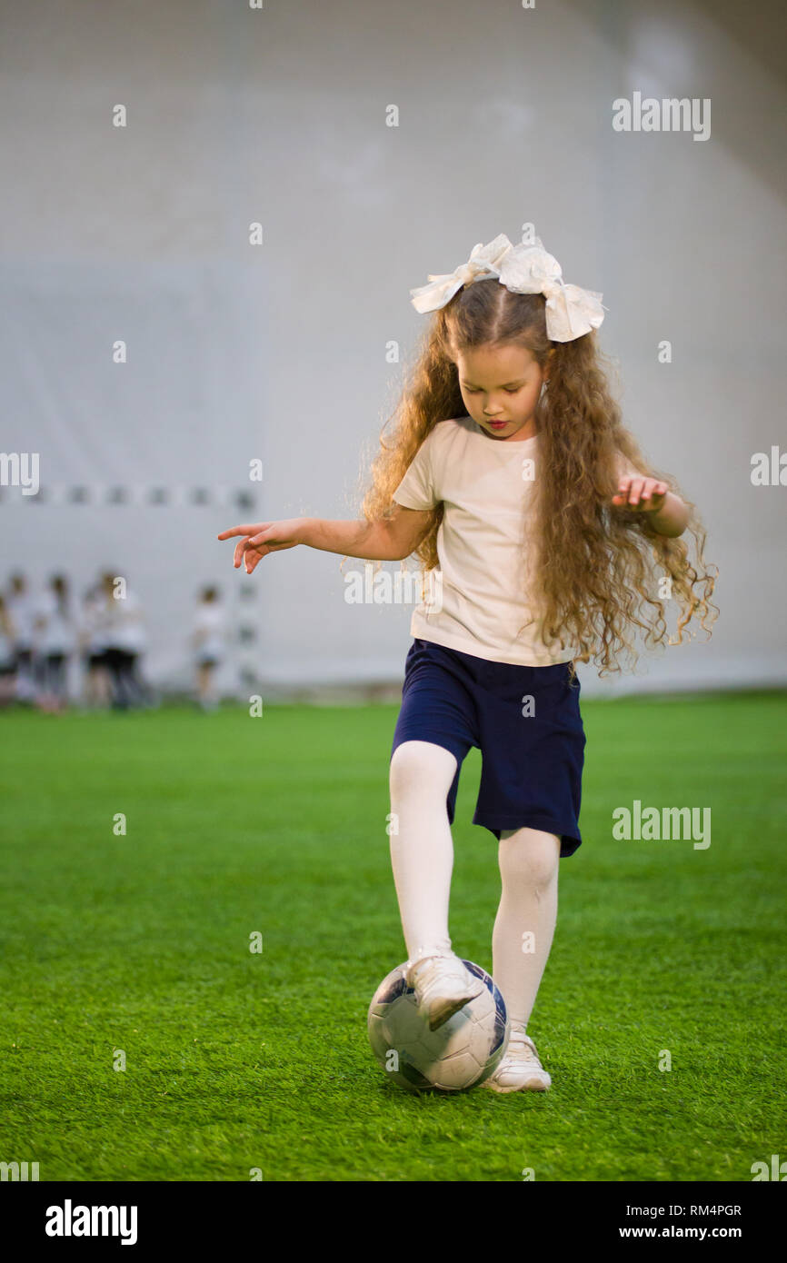 Kick child foot girl hi-res stock photography and images - Alamy