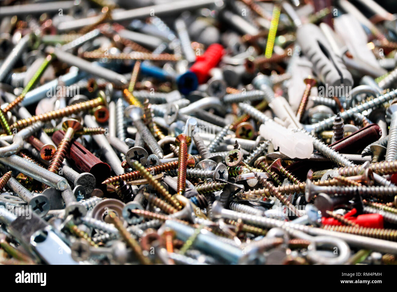 Chrome screws hi-res stock photography and images - Alamy