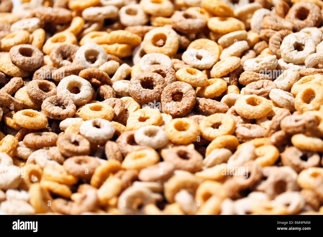 Hoop breakfast cereal Stock Photo - Alamy