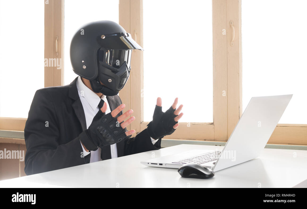 AI Artificial Intelligence Businessman Concept Confuse or Muddle with ...