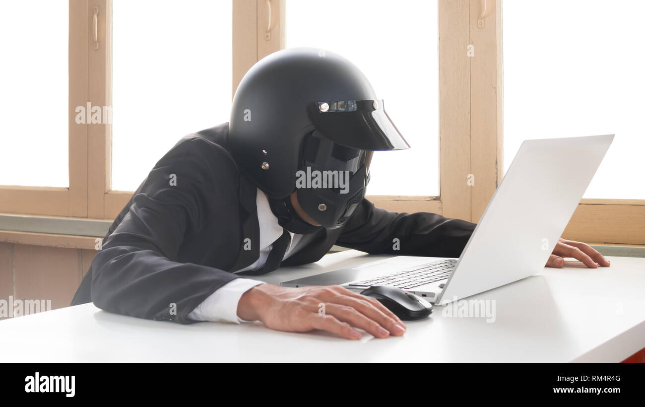 AI Artificial Intelligence Businessman Concept Searching or Scan System ...