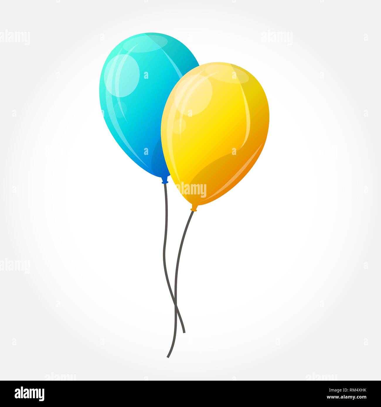 Set of colorful round vector kids balloons Stock Vector Image & Art - Alamy