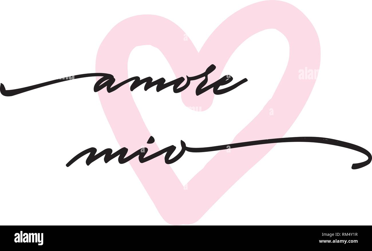 Amore mio Stock Vector Images - Alamy