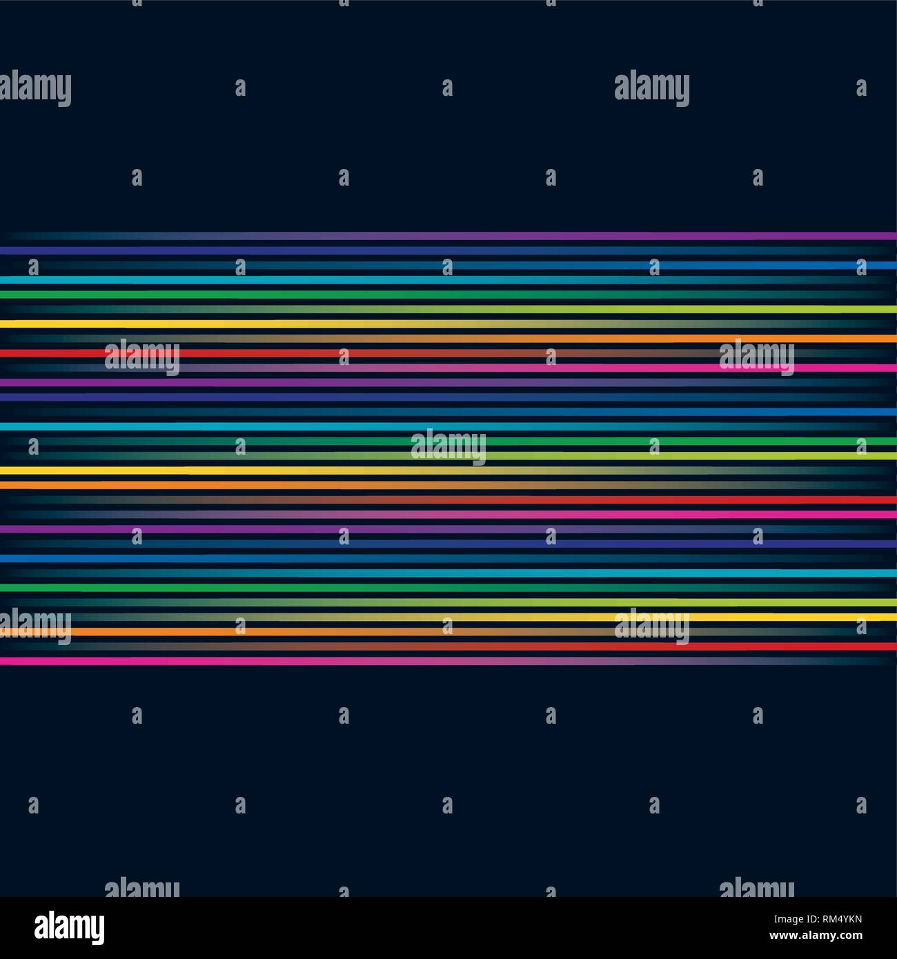 Multicolored lines. Colorful lines horizontal background Illustration ...