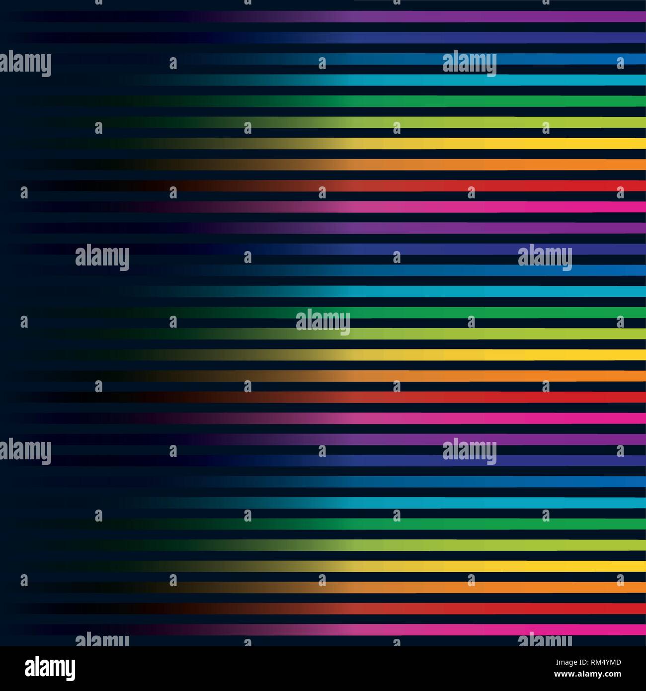 Multicolored lines. Colorful lines horizontal background Illustration ...