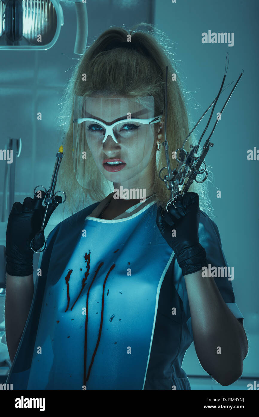 Spooky Woman Doctor High Resolution Stock Photography and Images - Alamy