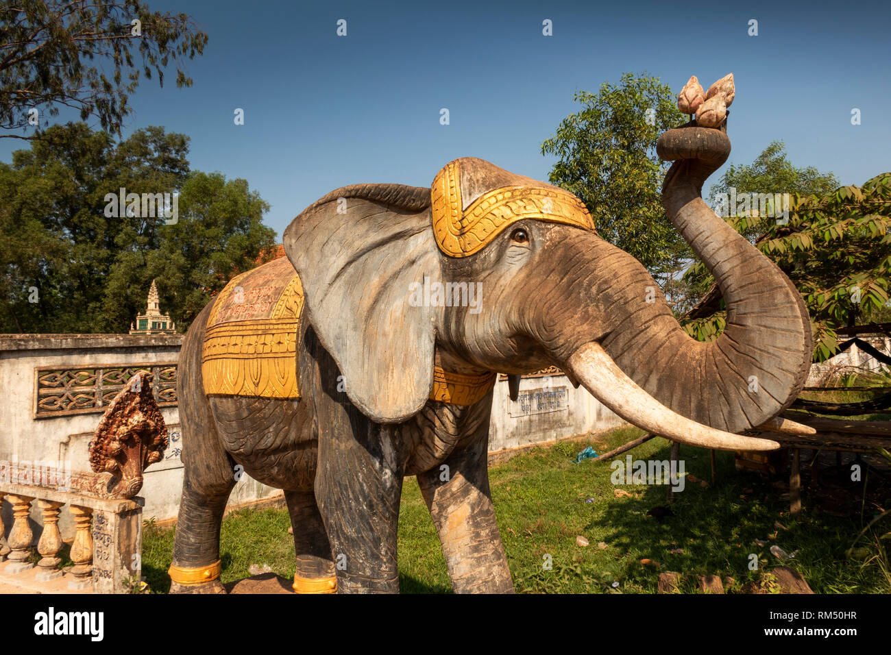 Cambodia, Kampot Province, Kampot, Tuek Chhou, Kbal Romeas village wat ...