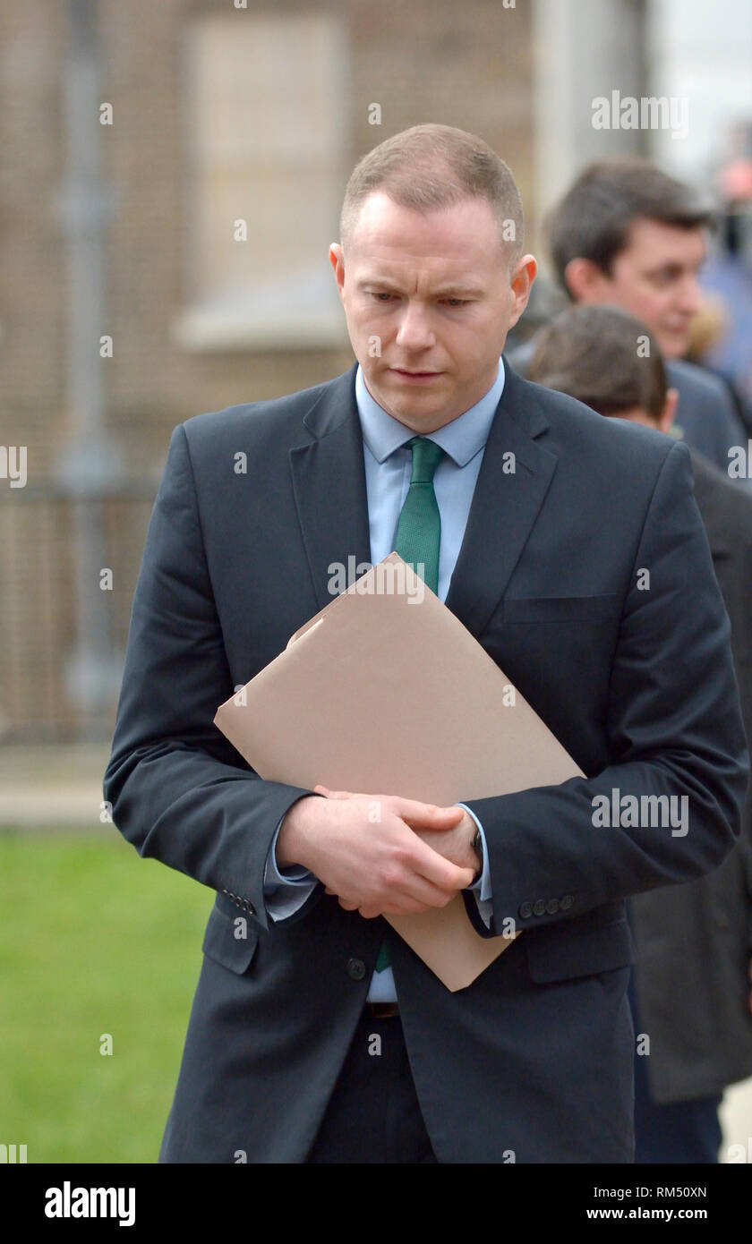 Chris Hazzard MP (Sinn Féin: South Down) after being interviewed on ...