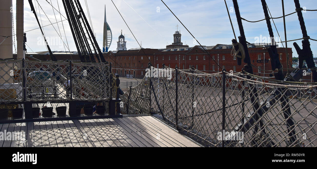 Portsmouth Historic Dockyard, Portsmouth, Hampshire, 240916 Stock Photo ...
