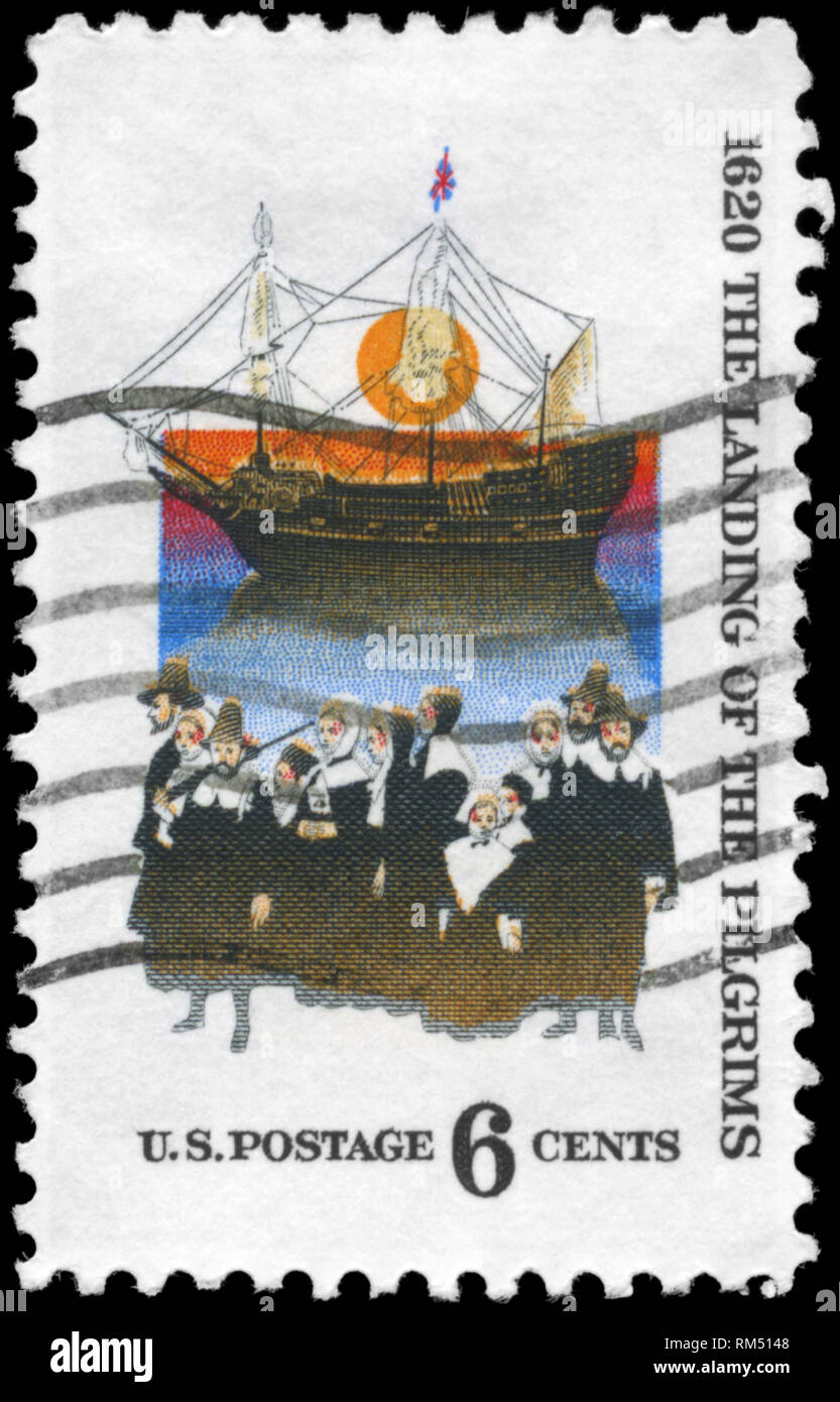 The mayflower ship painting hi-res stock photography and images - Alamy