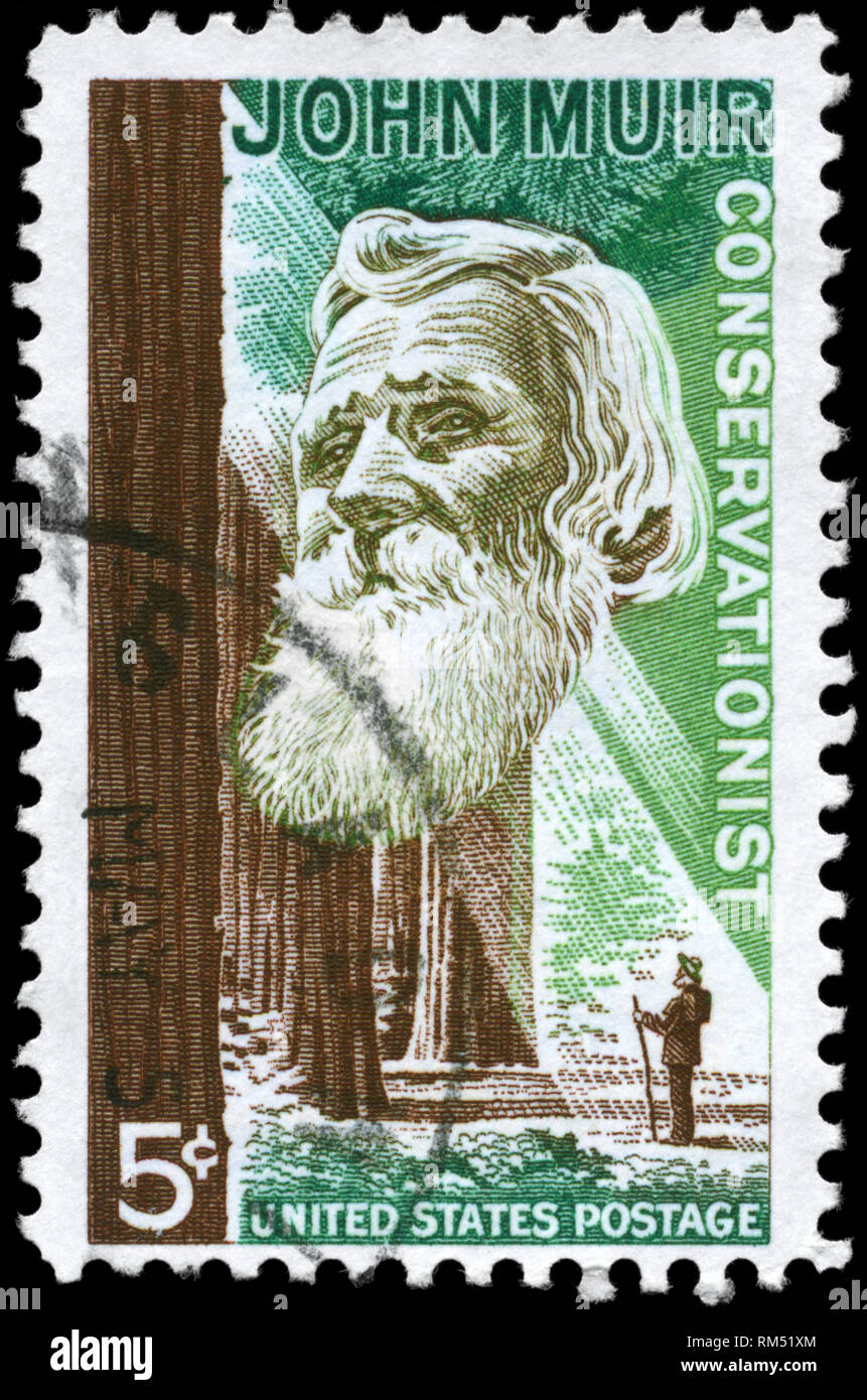 USA - CIRCA 1964: A Stamp printed in USA shows the portrait of a John ...