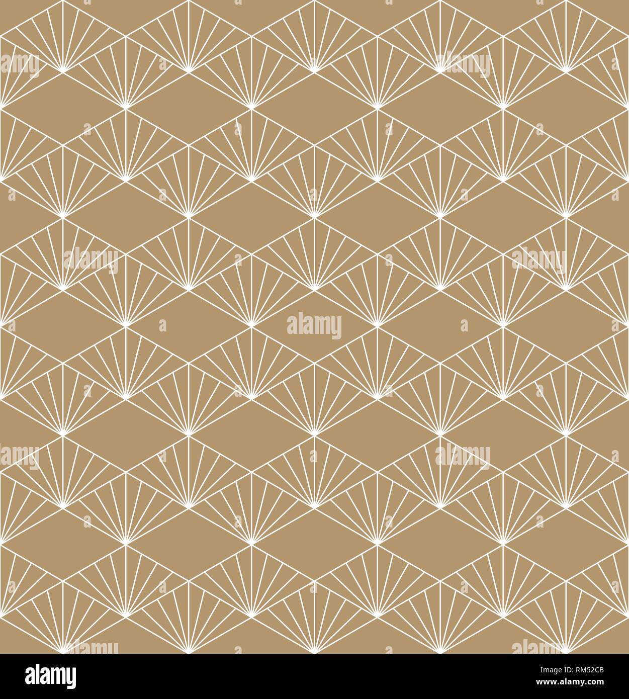 Seamless geometric pattern based on Japanese ornament Kumiko.Gold ...