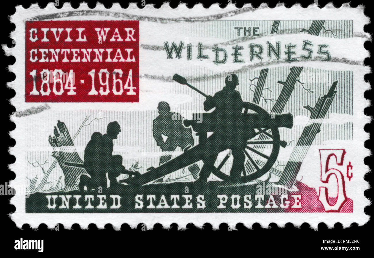 USA - CIRCA 1964: A Stamp printed in USA shows the Battle of the ...